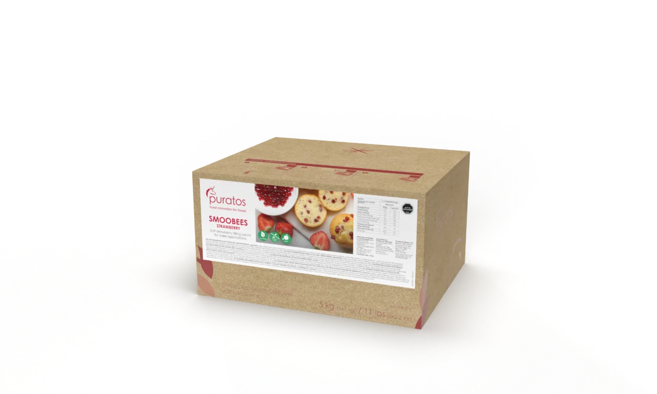 Smoobees Strawberry Filling Pearls - Puratos